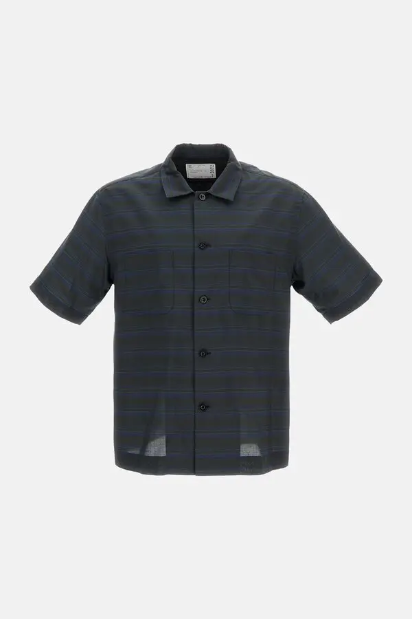 Sacai Camicia Maniche Corte - Nero