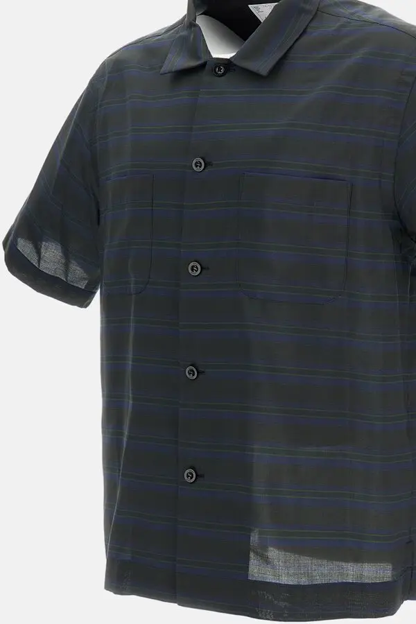 Sacai Camicia Maniche Corte - Nero