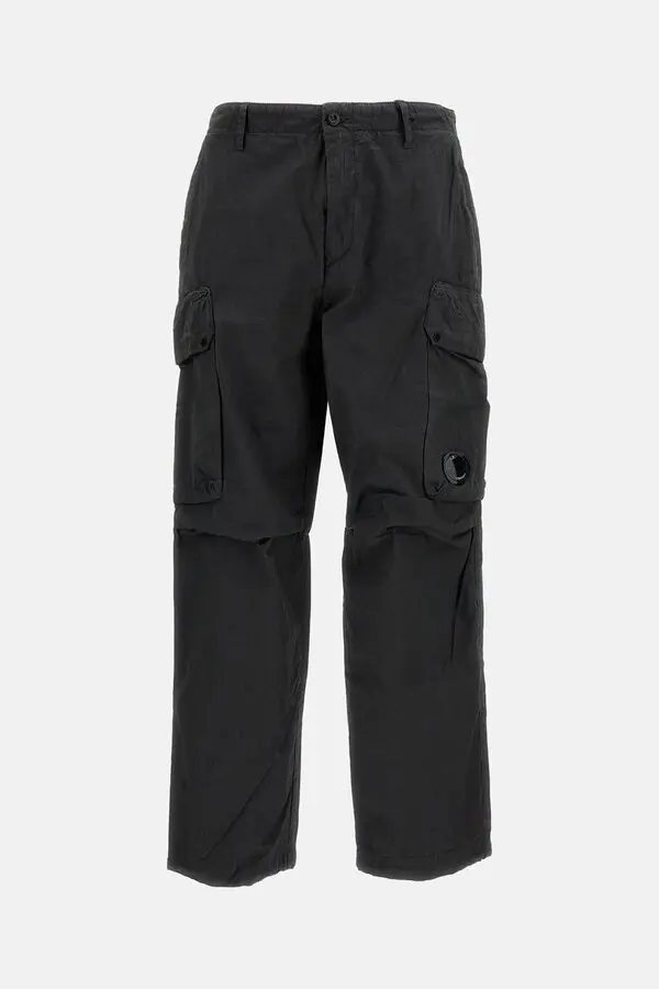 C.P. COMPANY Boxy Cargo Pants With Micro-reps Lens - Grey