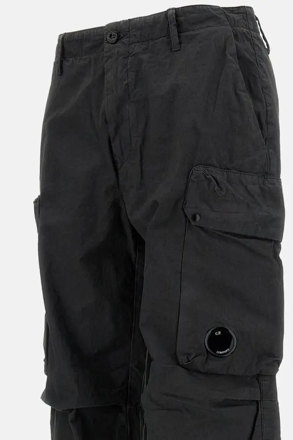 C.P. COMPANY Boxy Cargo Pants With Micro-reps Lens - Grey