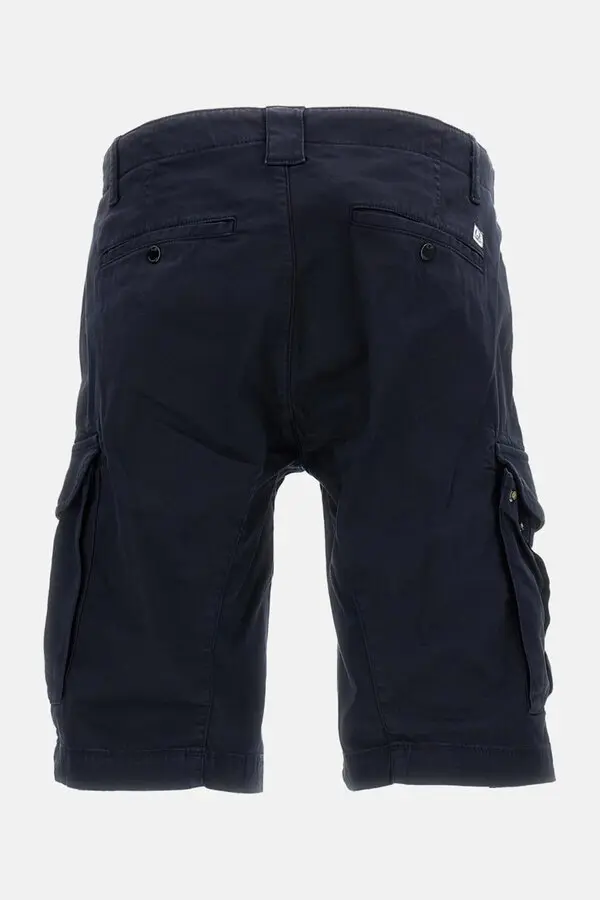 C.P. COMPANY Stretch Cotton Cargo Bermuda - Blue