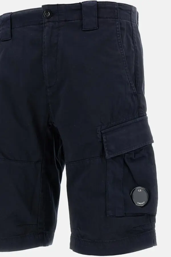 C.P. COMPANY Stretch Cotton Cargo Bermuda - Blue