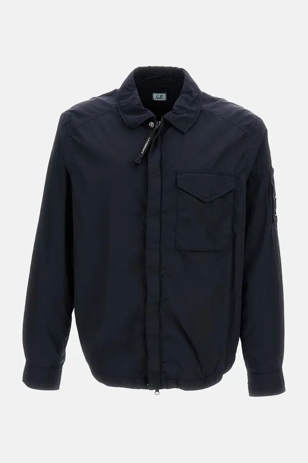 C.P. COMPANY Giacca Camicia Chrome-r Zipped Lens - Blu