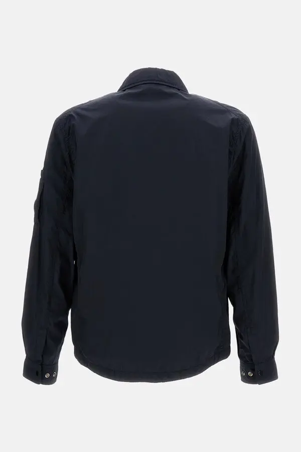 C.P. COMPANY Chrome-r Zipped Lens Shirt Jacket - Blue