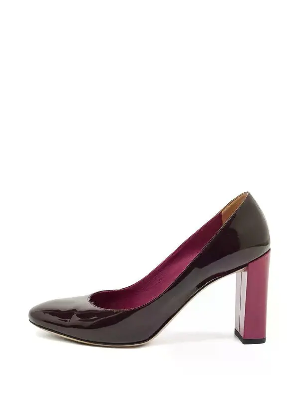 Fendi Block-heel Leather Pumps