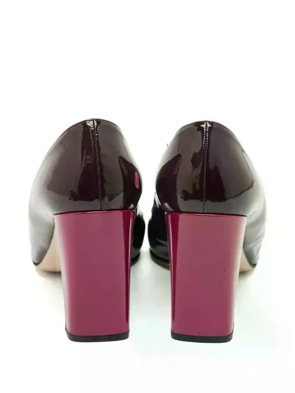 Fendi Block-heel Leather Pumps