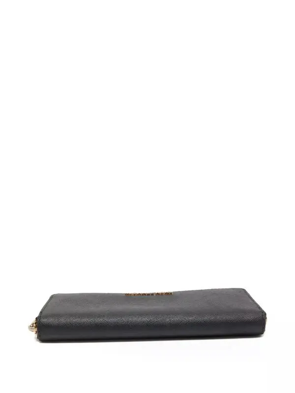 Michael Kors Bedford Logo-lettering Zip-around Wallet - Black