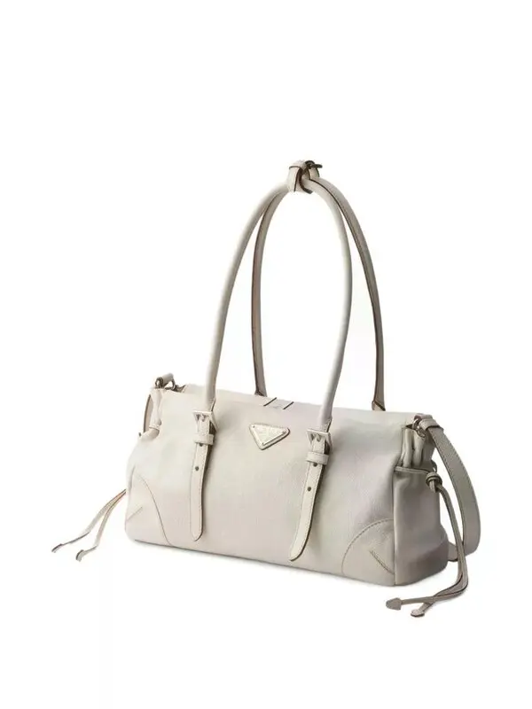 Prada Bonnie Medium Antiqued Leather Tote Bag