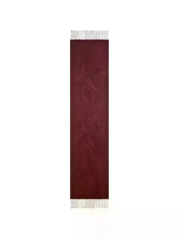 Etro Paisley Jacquard Scarf - Red