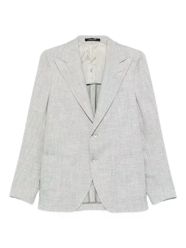 Tagliatore Herringbone-pattern Single-breasted Blazer