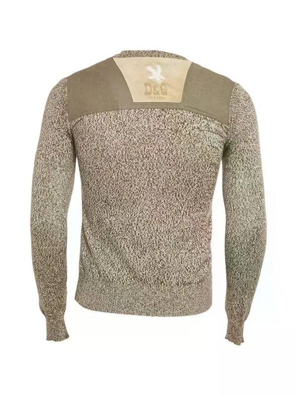Dolce & Gabbana V-neck Long Sleeve Knit Sweater