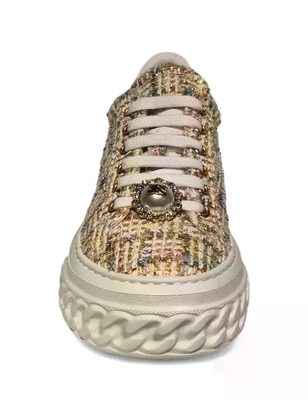 Casadei Embellished Platform Trainers