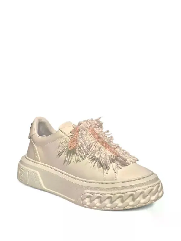 Casadei Fringe Platform Sneakers
