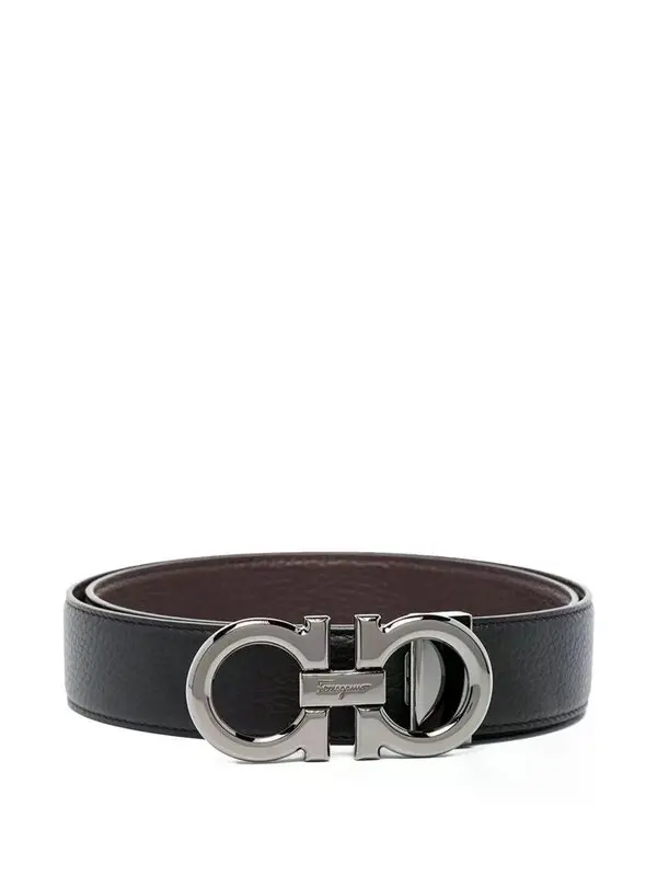 FERRAGAMO Logo-buckle Belt - Black