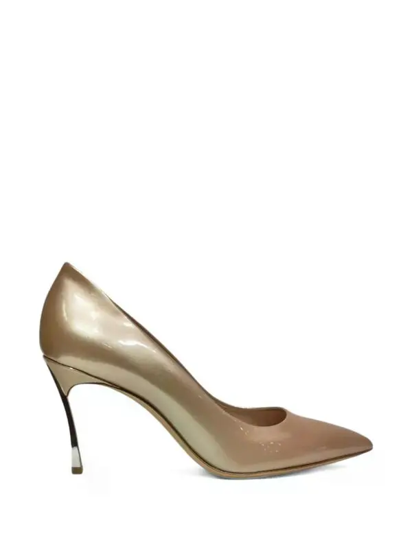 Casadei Pointed-toe Pumps With Sculptural Heel