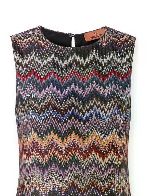 Missoni Chevron Pattern Mini Dress