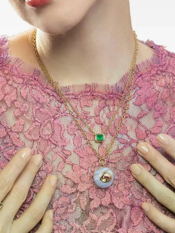 Retrouvai Heirloom Emerald Necklace