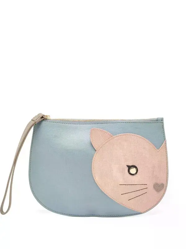 Furla Leather Cat Face Pouch