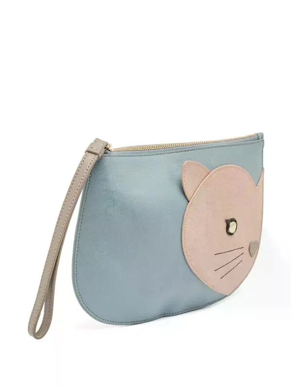 Furla Leather Cat Face Pouch