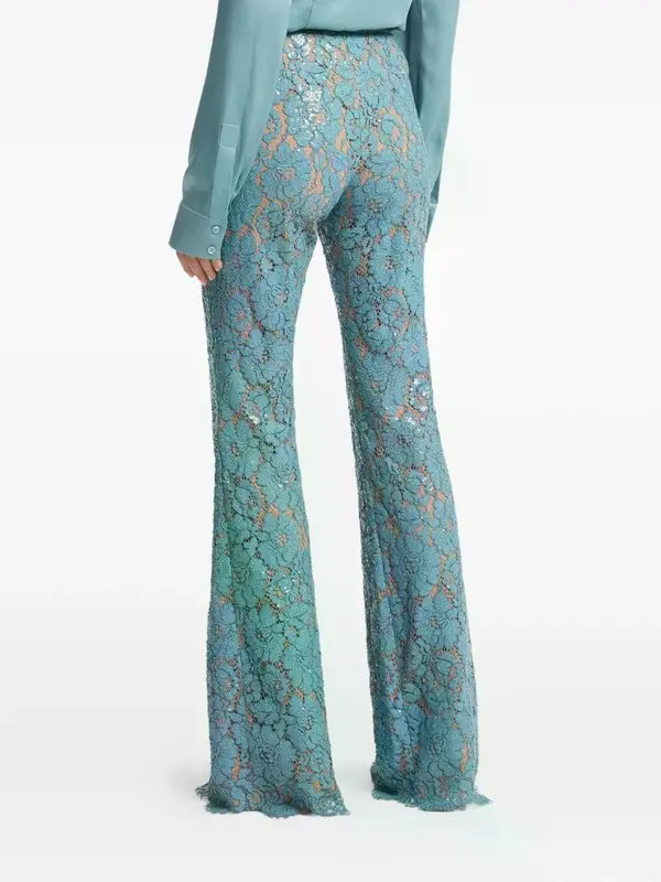 Michael Kors Embroidered Flared Trousers