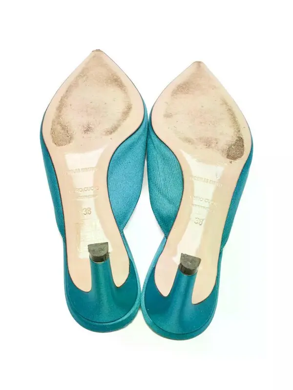 NICHOLAS KIRKWOOD Hexagon-detail Heeled Mules