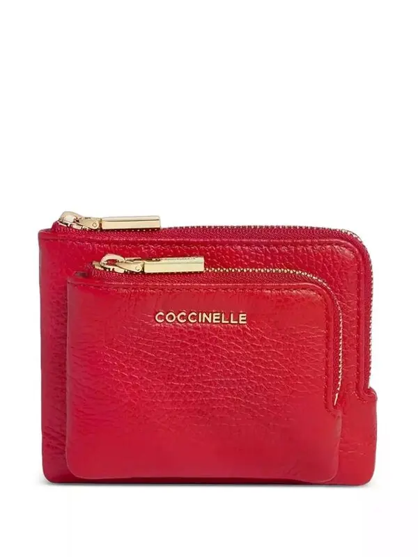 COCCINELLE Zip-up Leather Purse - Red