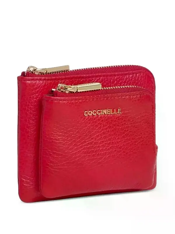 COCCINELLE Zip-up Leather Purse - Red