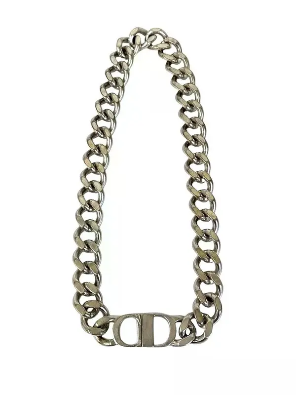 Dior Cd Logo Chain Link Necklace