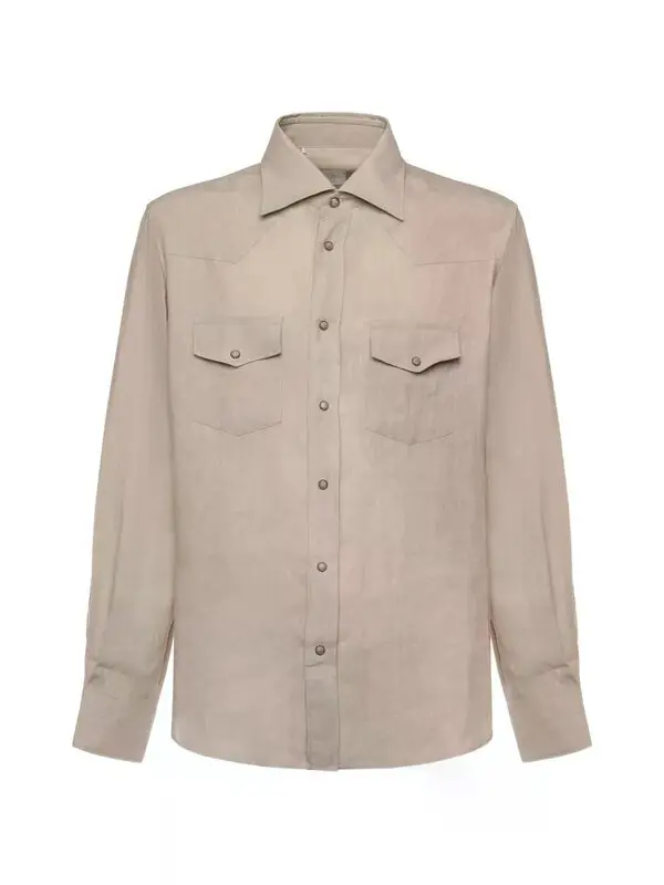 Eleventy Chest-pocket Shirt