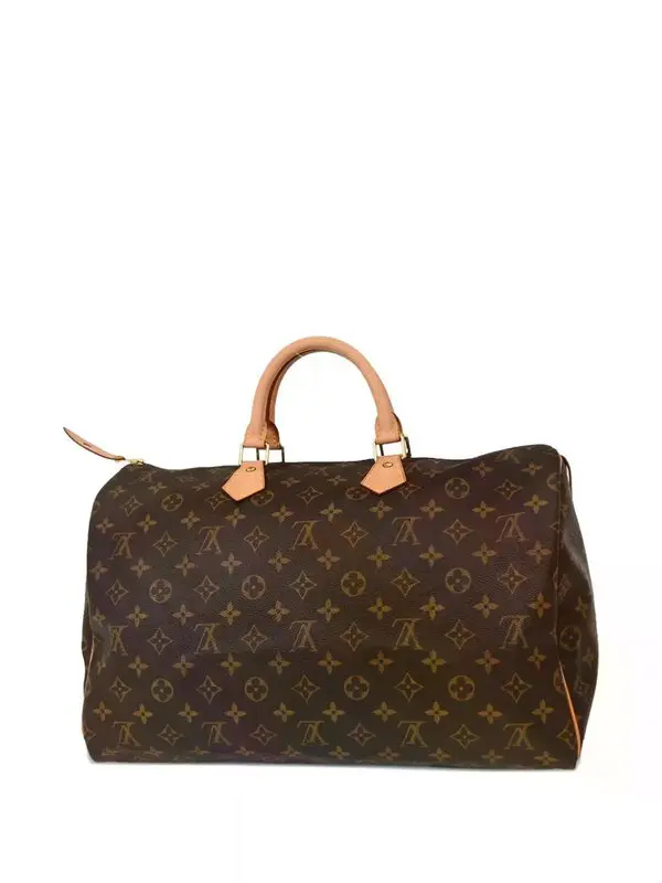 LOUIS VUITTON 2005 Monogram Zip Duffle Tote Bag