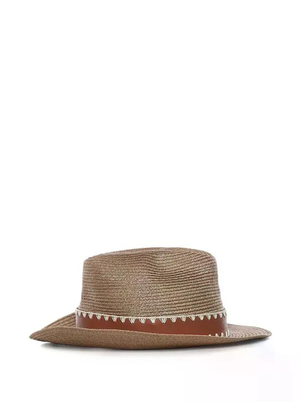 Eleventy Interwoven Sun Hat - Neutrals