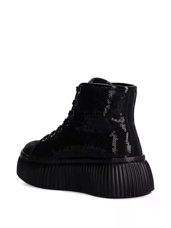 Karl Lagerfeld Sequin-embellished Platform Sneakers
