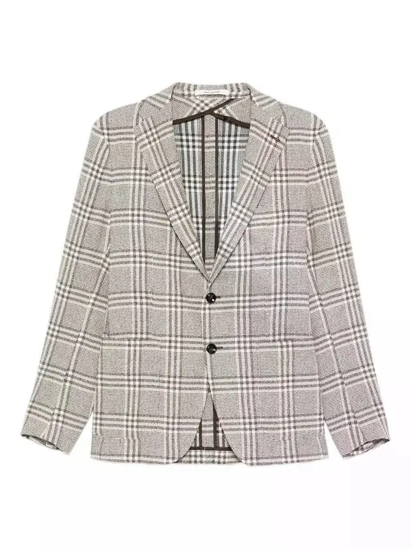 Tagliatore Plaid-pattern Single-breasted Blazer