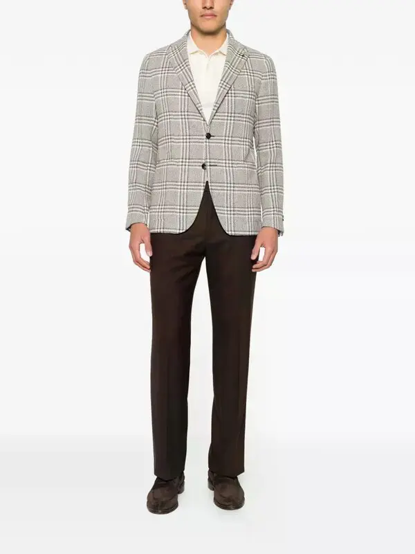 Tagliatore Plaid-pattern Single-breasted Blazer