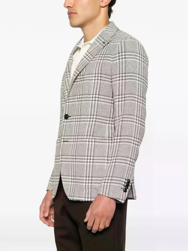 Tagliatore Plaid-pattern Single-breasted Blazer