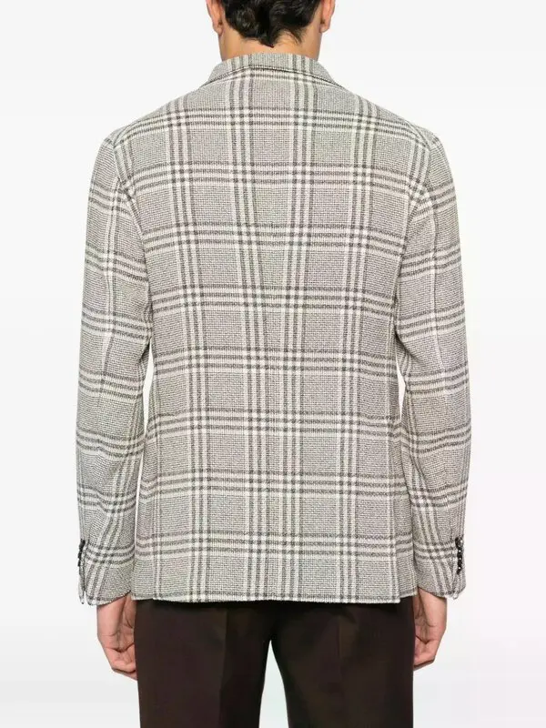 Tagliatore Plaid-pattern Single-breasted Blazer