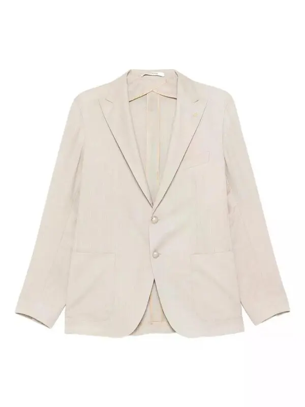 Tagliatore Patch-pocket Two-button Blazer - Neutrals