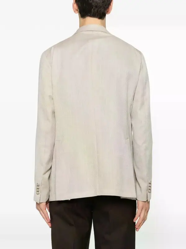 Tagliatore Patch-pocket Two-button Blazer - Neutrals