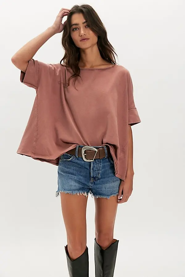 Free People We The Free Rex Oversized Tee - Canyon Sunset