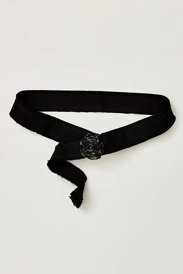 LEVENS JEWELS Rose Belt - Black