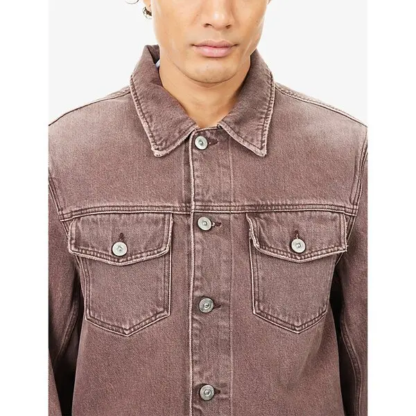 Our Legacy Origin Relaxed-fit Denim Jacket - Overdyed Choco Melon