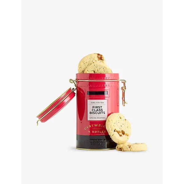 CARTWRIGHT & BUTLER Salted Caramel Biscuits Postbox Tin 200g