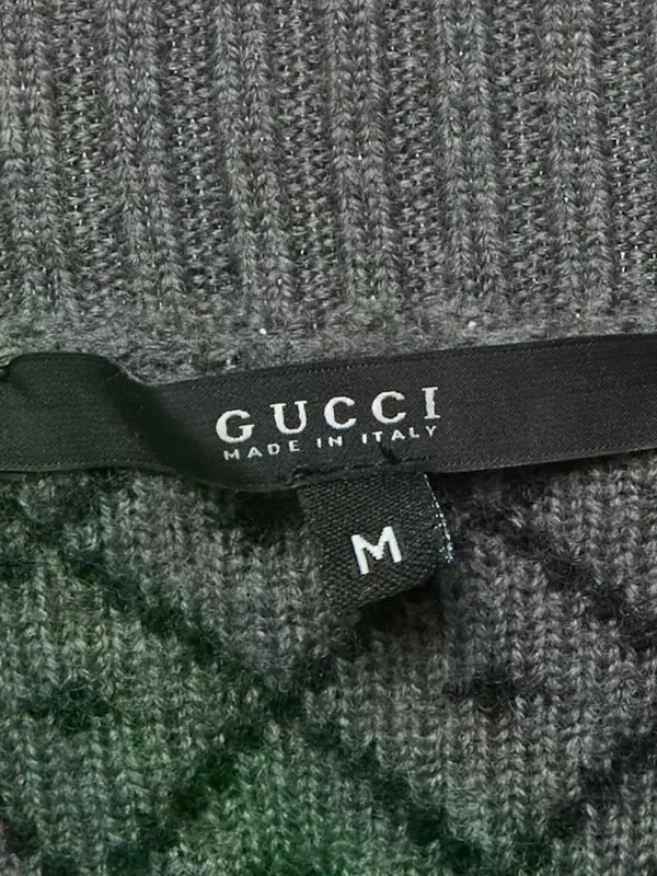Gucci Diamante-pattern Wool Sweater