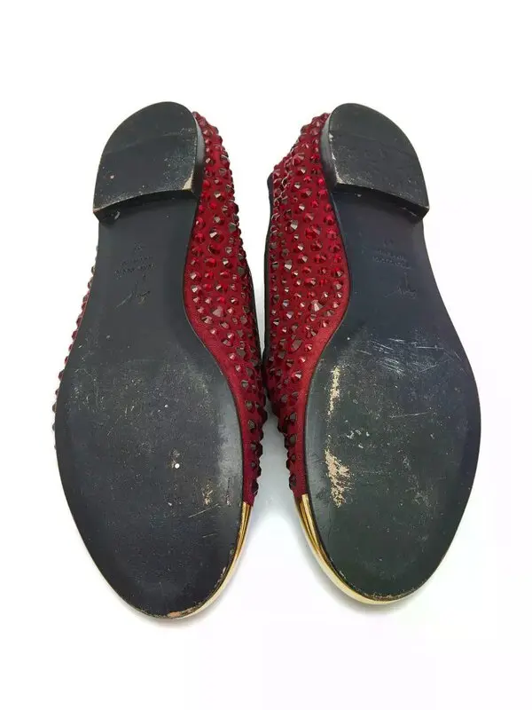 GIUSEPPE ZANOTTI Crystal-embellished Cap-toe Loafers