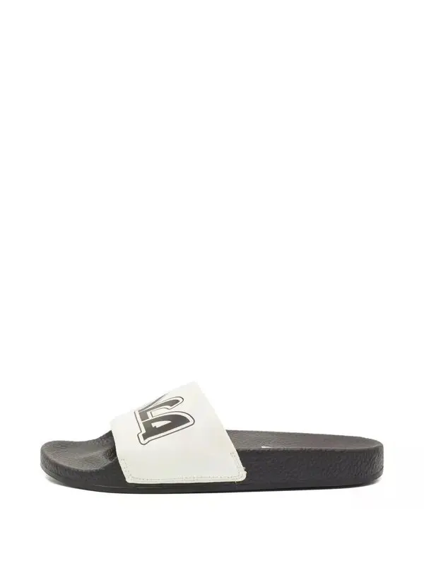 Alexander McQueen Logo-detail Leather Slides