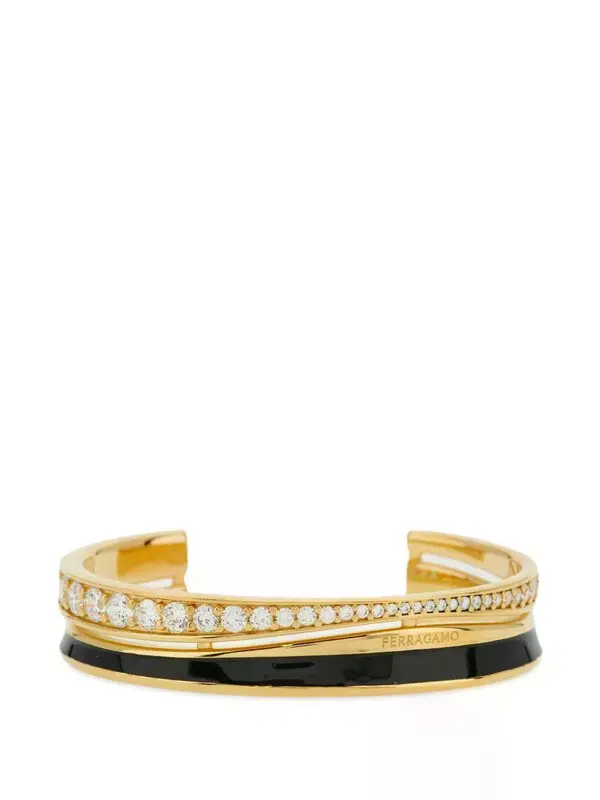 FERRAGAMO Crystal-inset Bangle - Gold