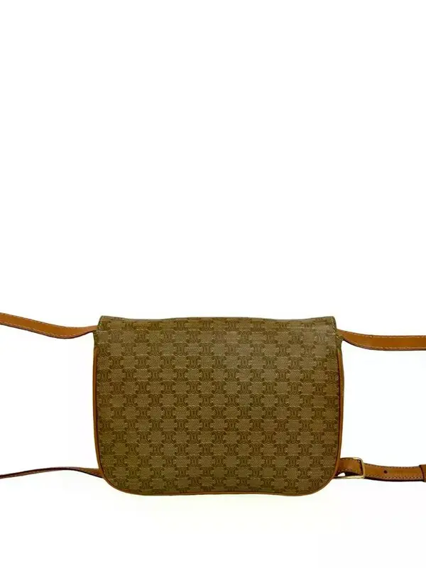 Celine 2002 Macadam Coated Canvas Crossbody Bag