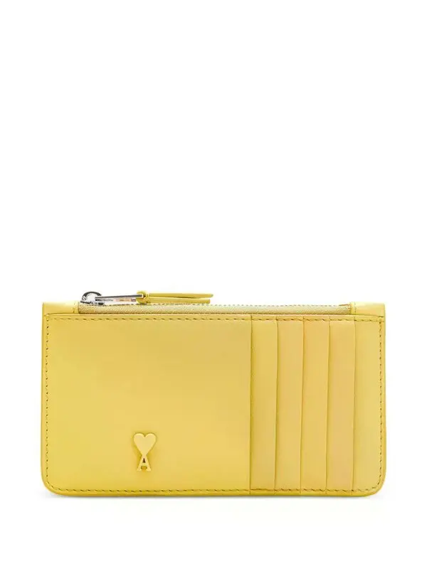 Ami De Coeur Zipped Cardholder - Yellow
