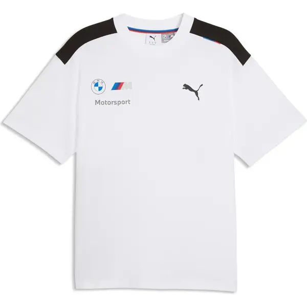 PUMA X Bmw Replica Drivers Cotton Graphic T-shirt - Puma White