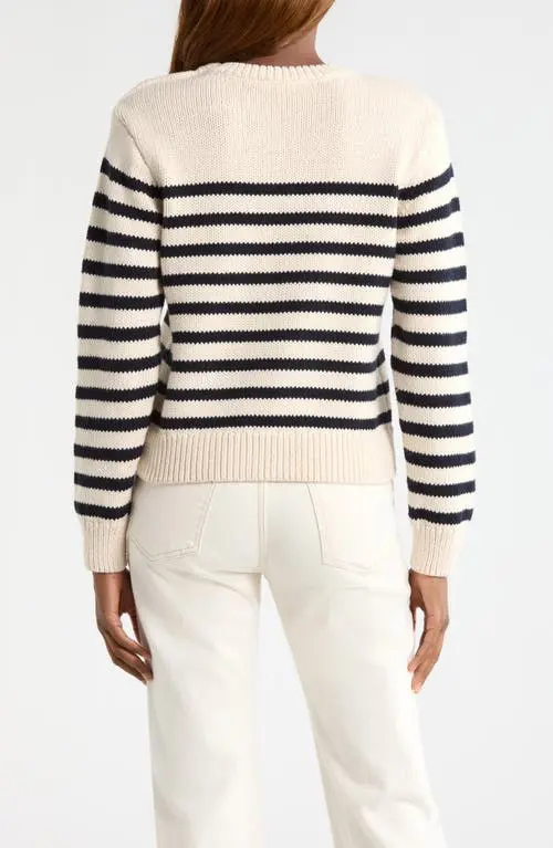 FRAME The Mariner Stripe Cotton Sweater